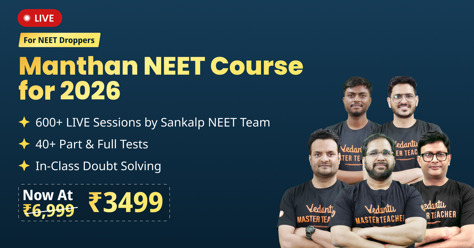 Full Syllabus Live Online Tuition for MANTHAN NEET 2026